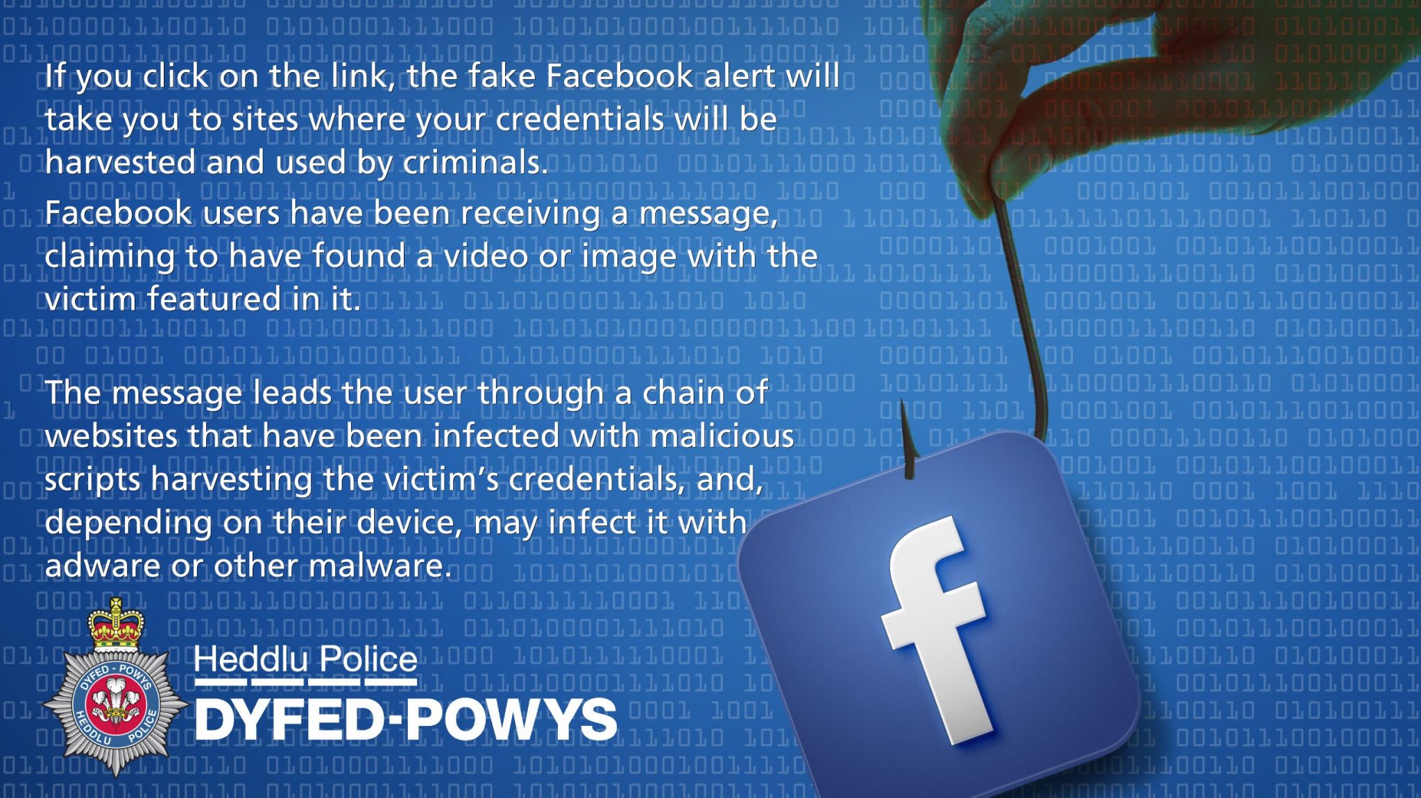 Facebook phishing scam – Dyfed Police update – Llansadwrn